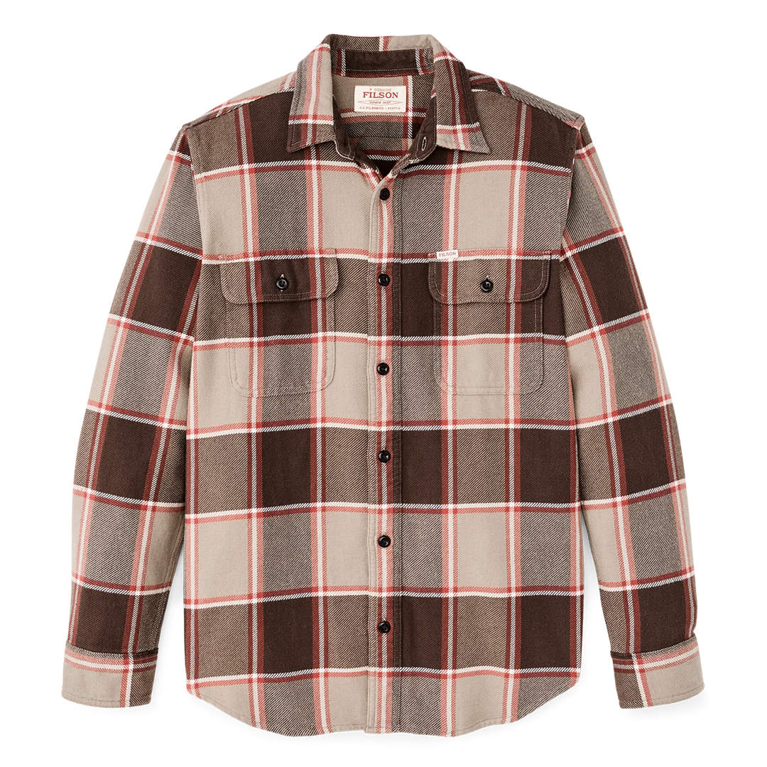 Filson - Vintage Flannel Work Shirt - Tan/Orange/Multi-Plaid – The ...
